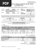 SAMPLE SALN (For Married-House or Private Spouse) | PDF | Net Worth | Money