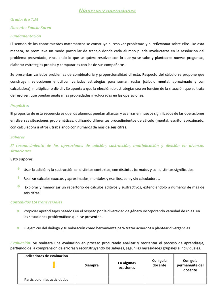 2 Sec de Matematica 2022 | PDF | Evaluación | Multiplicación