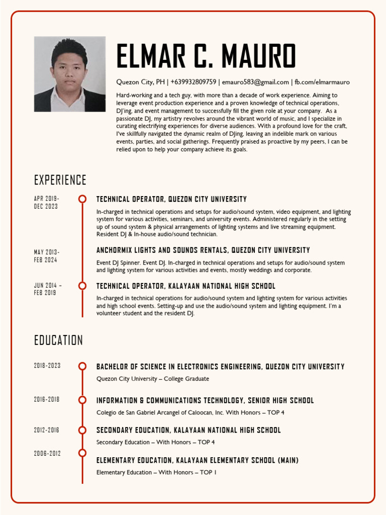 Elmar Mauro Resume | PDF