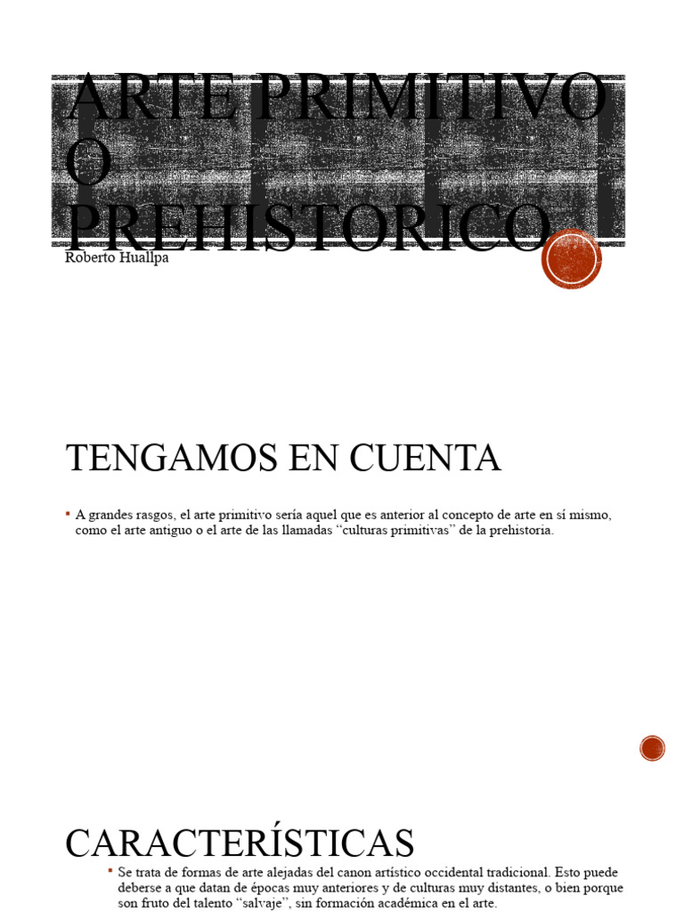 01 - Arte Primitivo o Prehistorico | PDF | Las artes