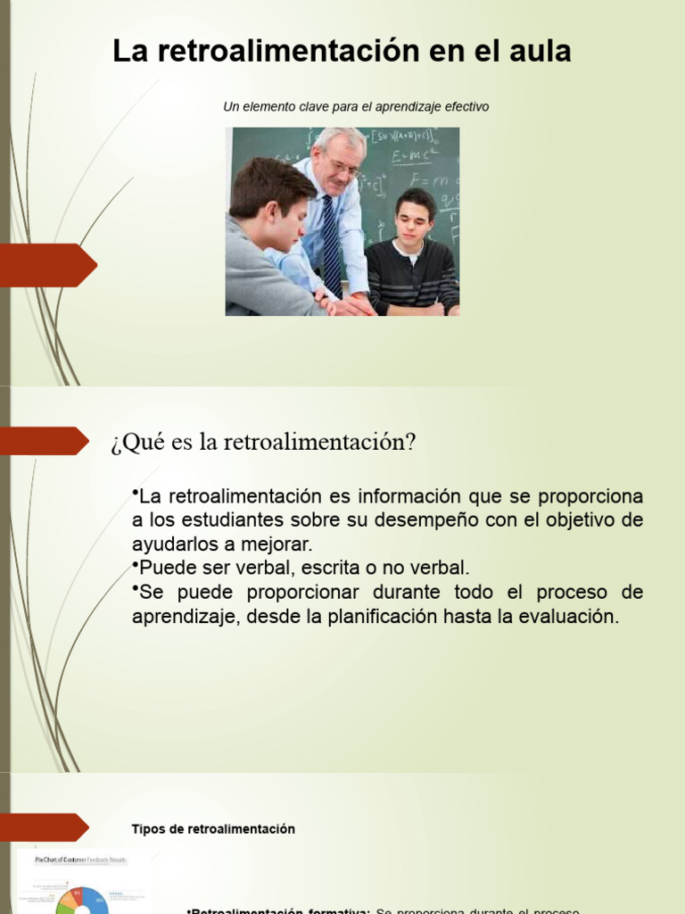retroalimentacion | PDF | Aprendizaje | Realimentación