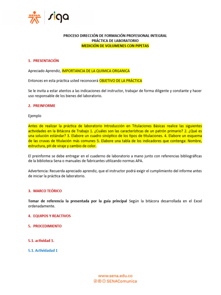 Formato Prácticas de Laboratorio v01 | PDF | Laboratorios