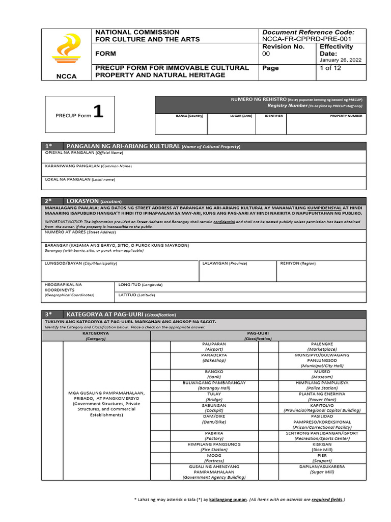As of 26-Jan-2022 Precup Form 1 | PDF | Earth Sciences