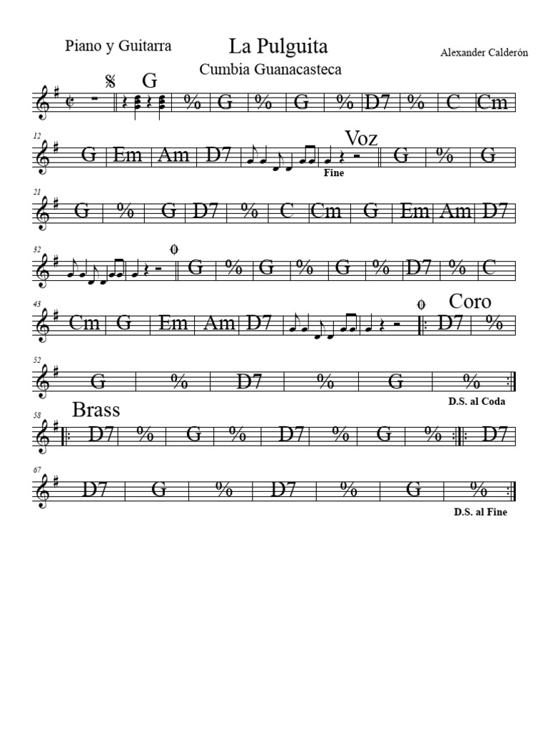 Letra y acordes de La Pulguita | PDF