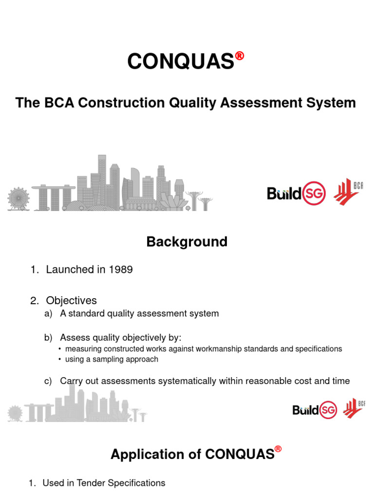 1.1 CONQUAS Overview - Builders | PDF | Supply Chain