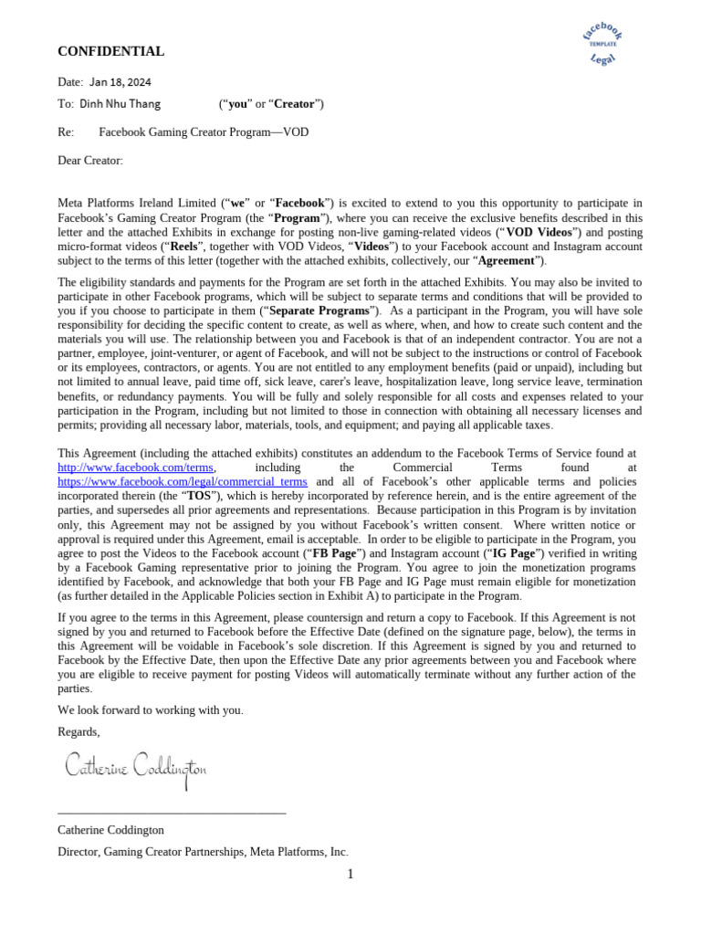 DINH NHU THANG-Meta Platforms Ireland Limited - Jan 31, 2024 | PDF ...