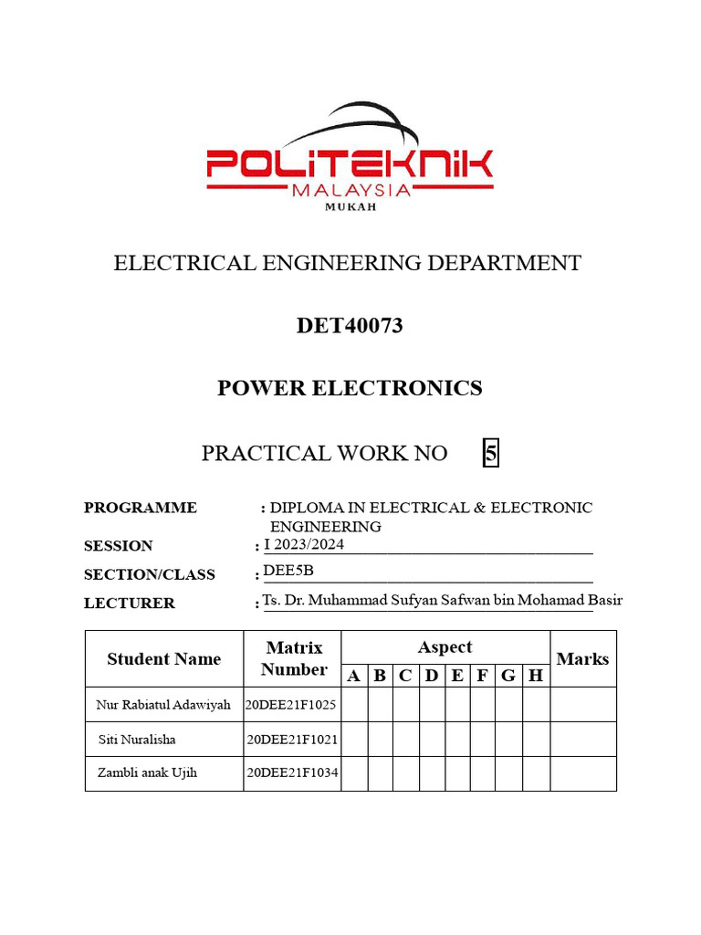 PW5 Power e | PDF | Electrical Engineering | Electricity