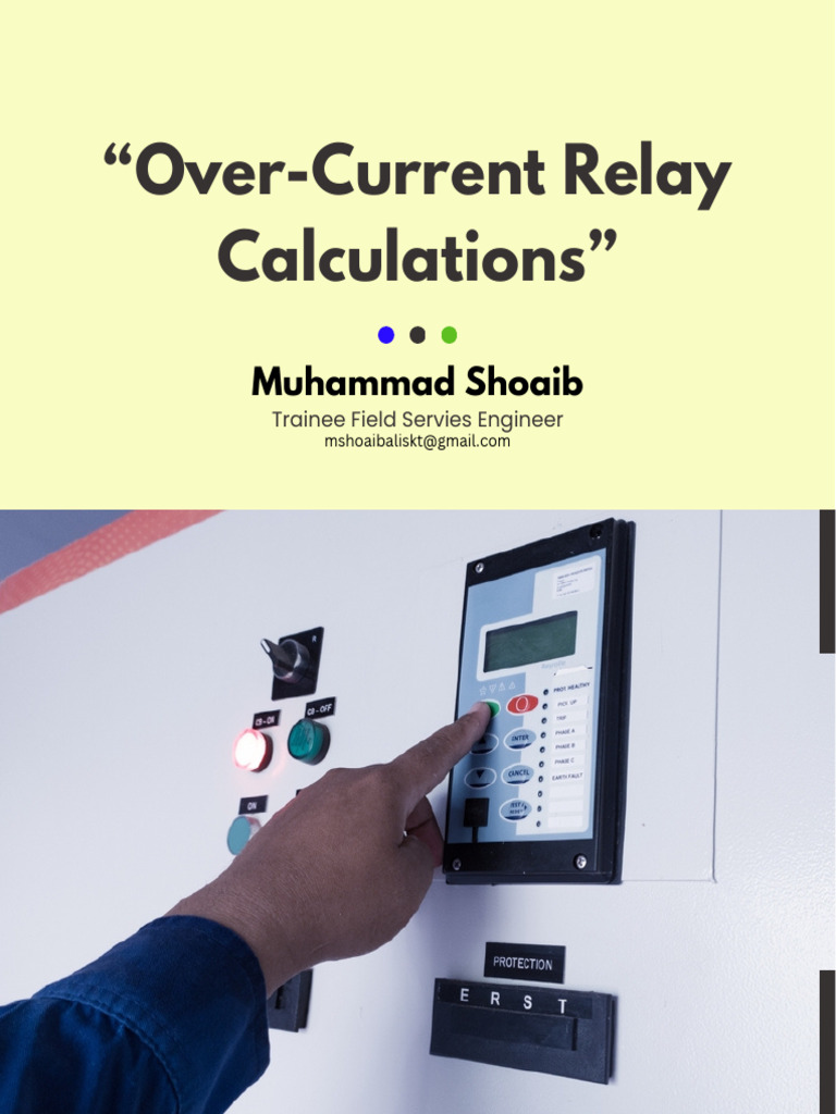 Over-Current Relay Calculation Guide | PDF | Relay | Amplifier