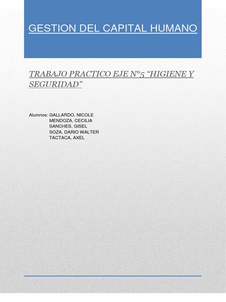 GCH Eje 5 Higiene | PDF | Panes | Enfermedad celíaca