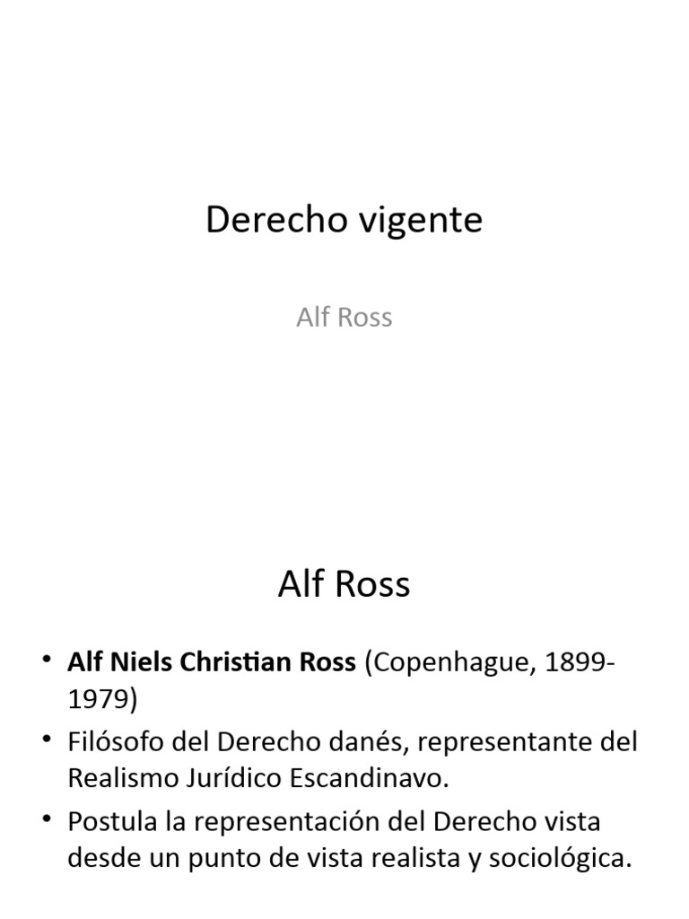Guía de Clase - Derecho Vigente - Alf Ross | PDF | Estado (política) | Juez