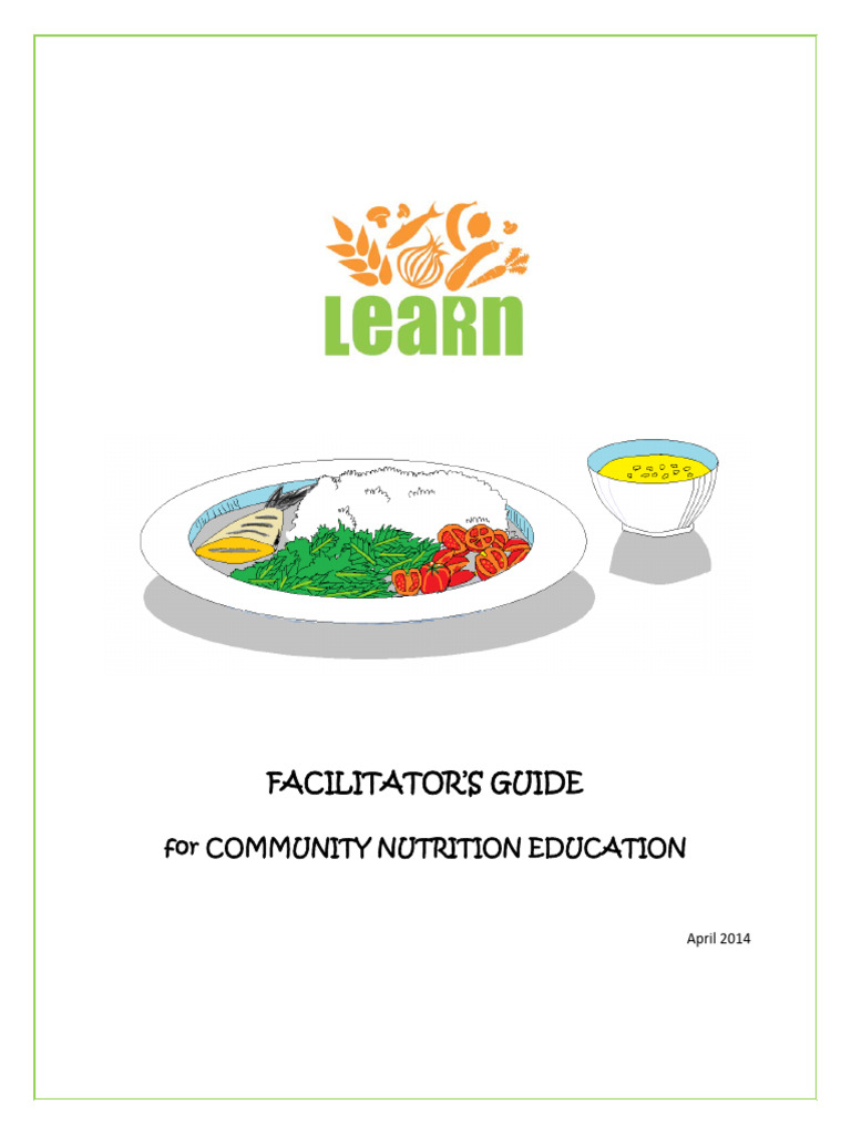 Temporary LEARN Nutrition Facilitator Guide English FINAL 2 May14 | PDF ...