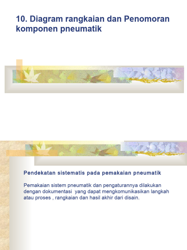 Simbol dan Penomoran Komponen Pneumatik | PDF