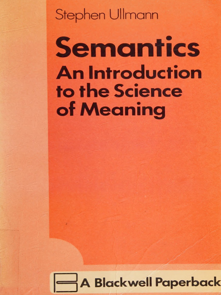 Semantics - An Introduction To The Science of Meaning | PDF | Linguistics | Semantics