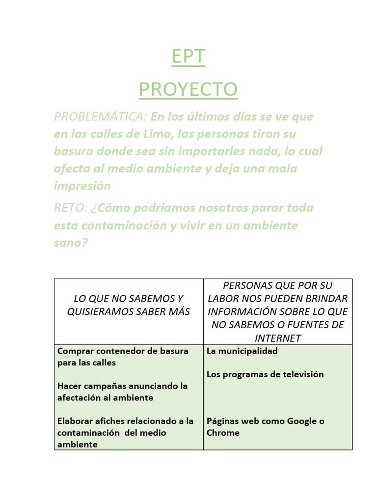 EPT1 | PDF | Residuos | Contaminación