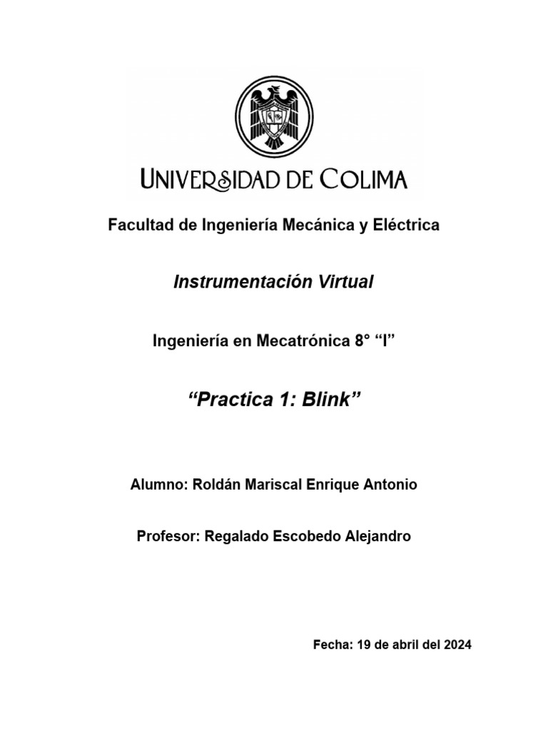 Practica 1. Blink | PDF