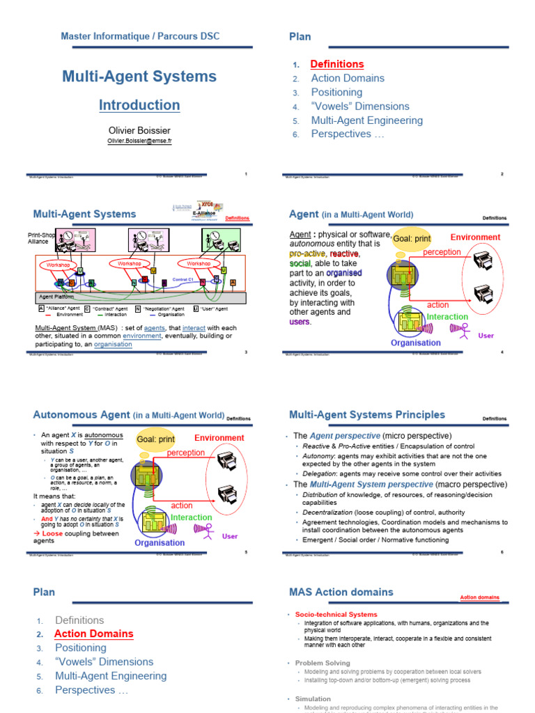 Introduction to Multi-Agent Systems | PDF | Object (Computer Science ...