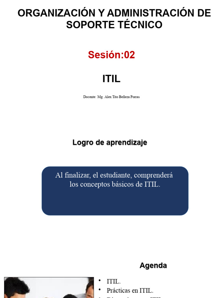 Organización Y Administración de Soporte Técnico | PDF | Itil | Business