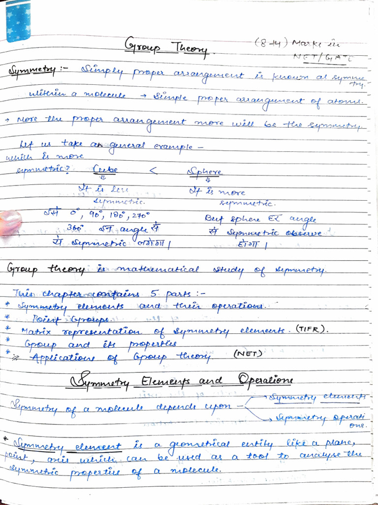 Group Theory Notes | PDF