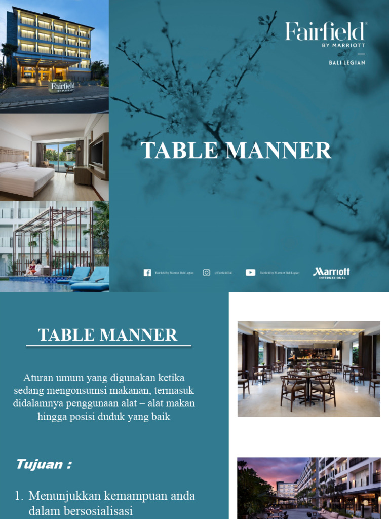 Table Manner Presentation 2 | PDF