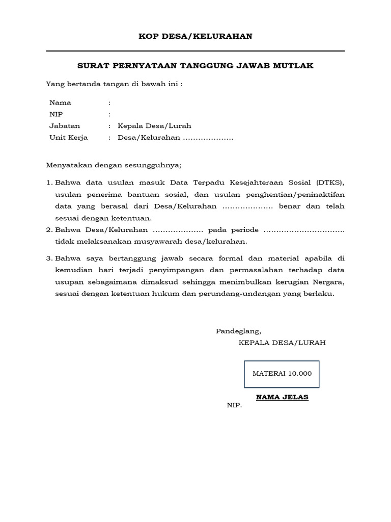 SPTJM Pengesahan Siks NG | PDF