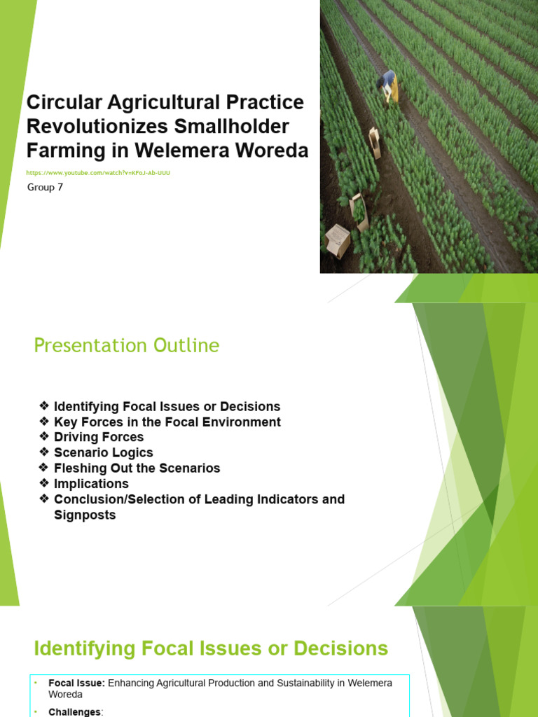 Group 7 Circular Agriculture in Welemera Woreda | PDF | Agriculture | Climate Resilience