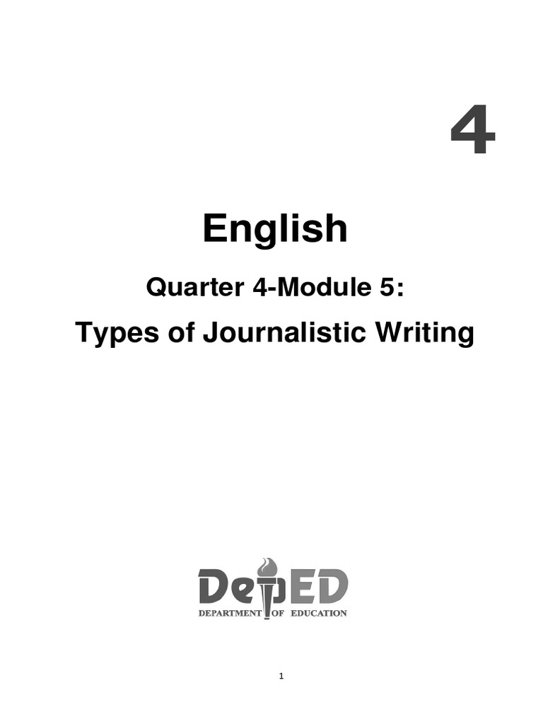 English-4 Q4 Module-5 | PDF | Blood | News