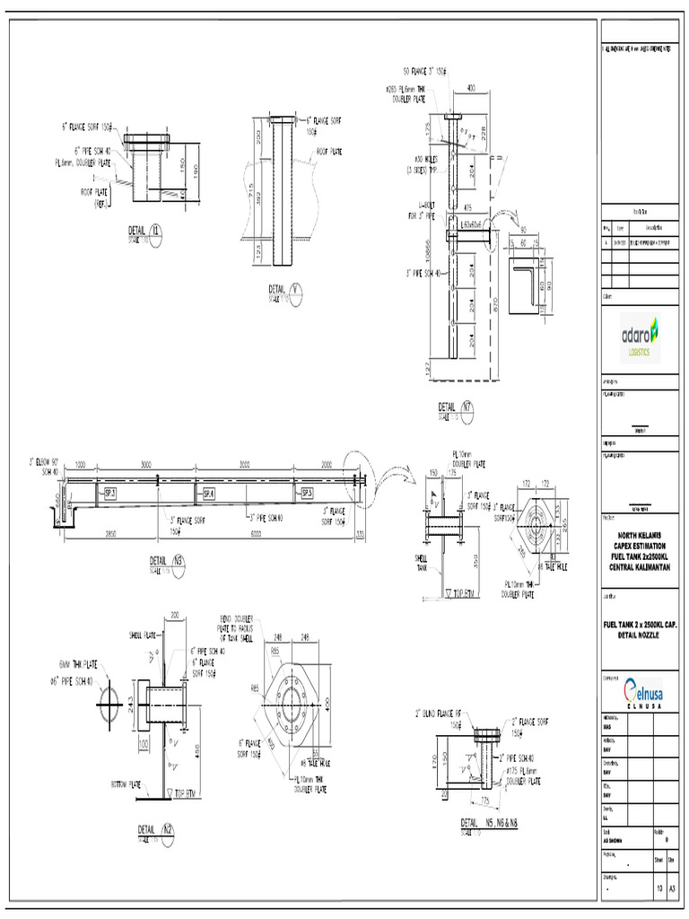 Detail Layout Fuel Tank 2 X 2500 KL Adaro Rev1.5.9.23 - 10 | PDF