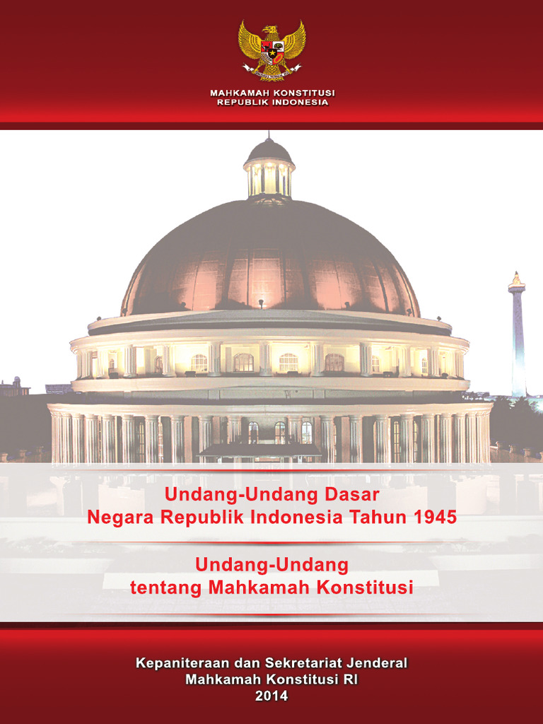 UUD 45, UU MK, UU MK Perubahan Baru | PDF