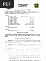 Sample - TEMPLATE-SB-RESOLUTION-APPROVING-THE-BARANGAY-DTP | PDF ...