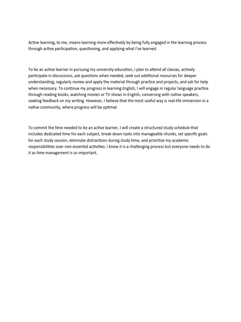 Active Learning - Assignment | PDF | Wellness