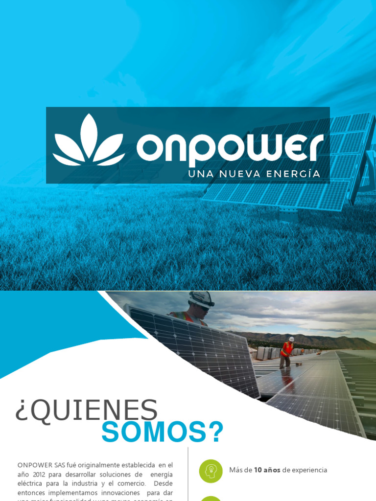 Presentacion Onpower | PDF | Economias | Naturaleza