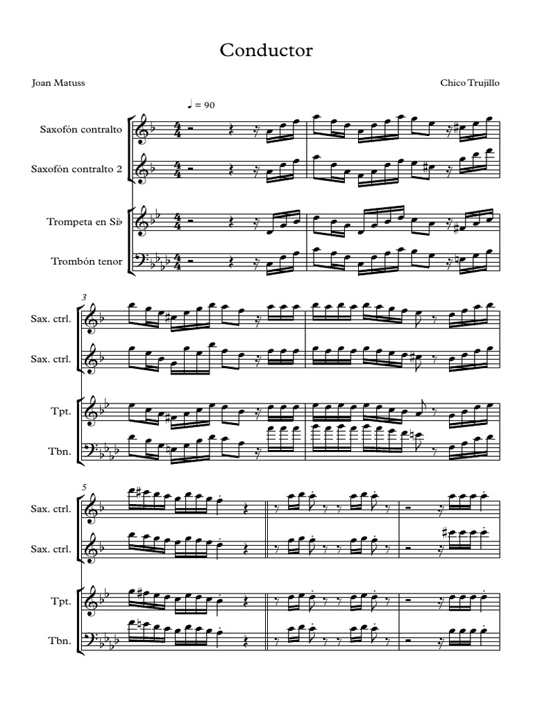 Conductor Score y Partes | PDF