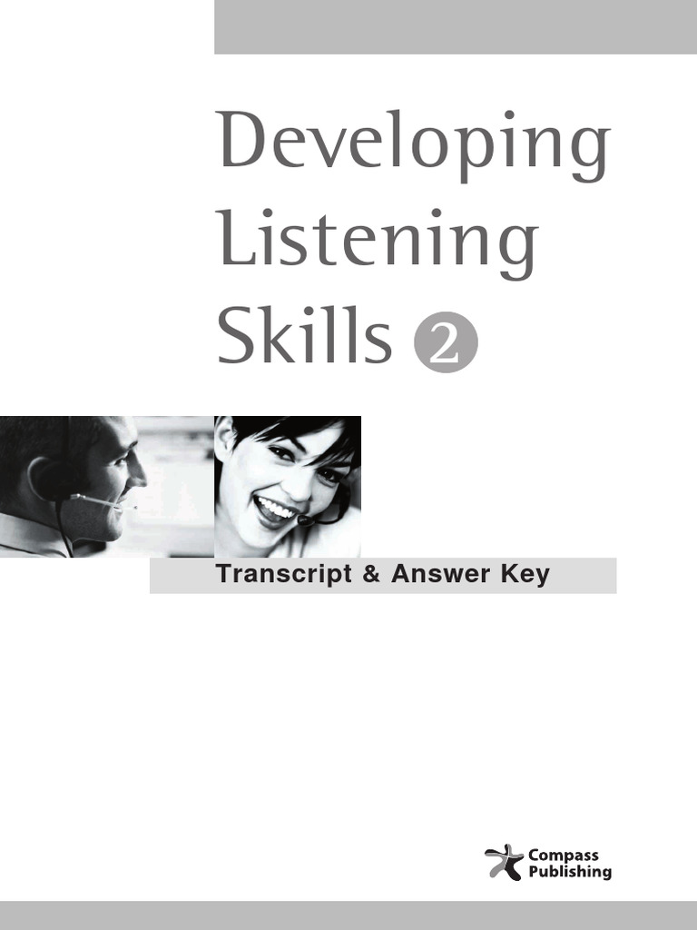 Developing Listening Skills 2 Answer Key | PDF | Reading Comprehension