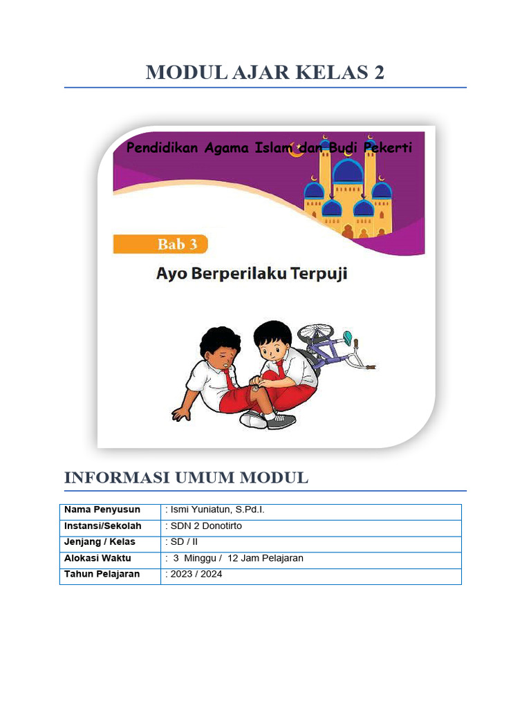 BAB 3 - Ayo Berperilaku Terpuji | PDF | Sains & Matematika