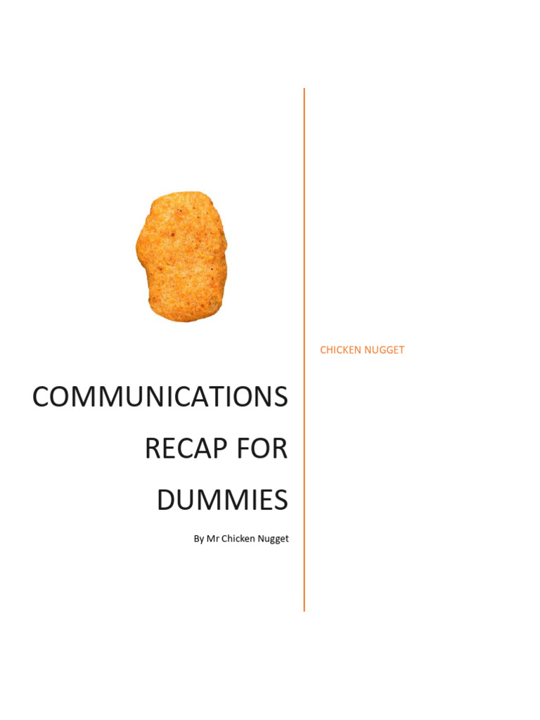 Communications RECAP (Memory Sheet) | Download Free PDF | Emotional ...