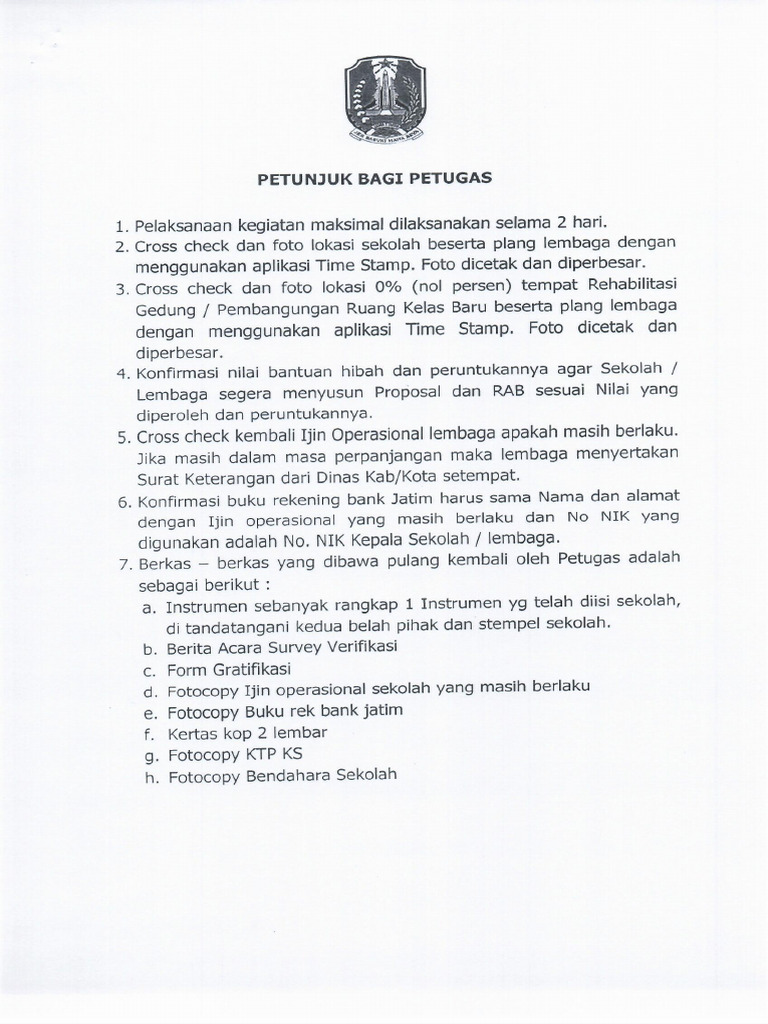 Instrumen Monev Hibah Terbaru 2024 | PDF