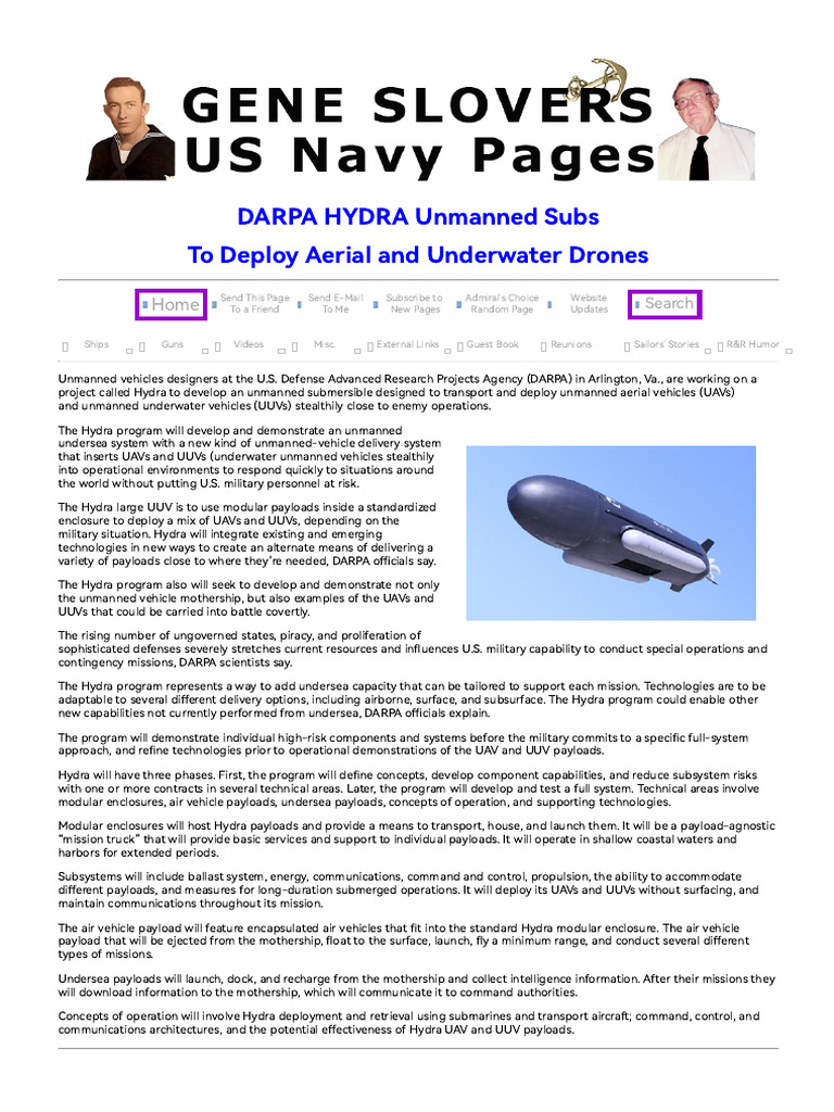 Hydra | PDF | Unmanned Aerial Vehicle | Submarines