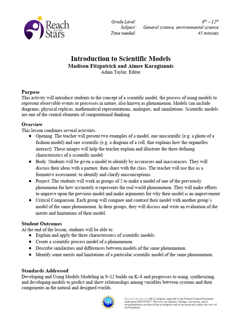 Lesson Plan | PDF | Conceptual Model | Science