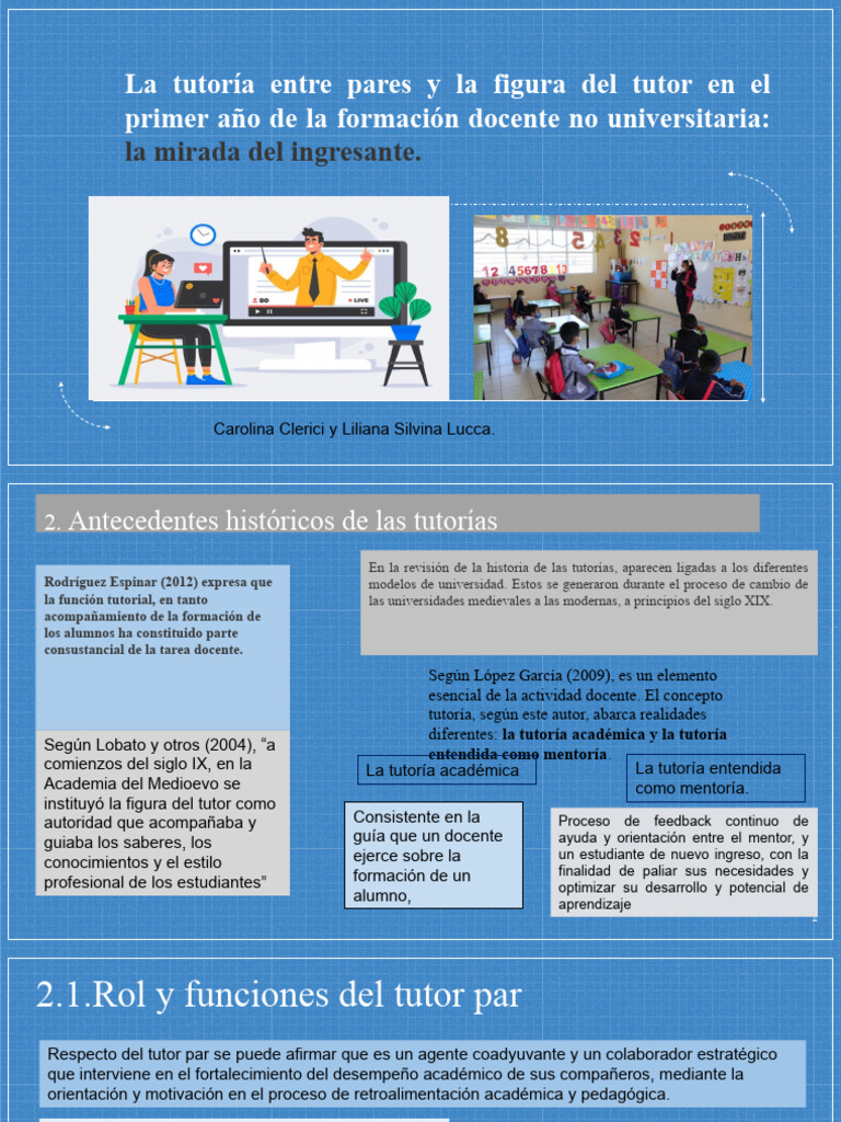 M3 - 1 Presentación La Figura Del Tutor | PDF | Maestros | Enseñando