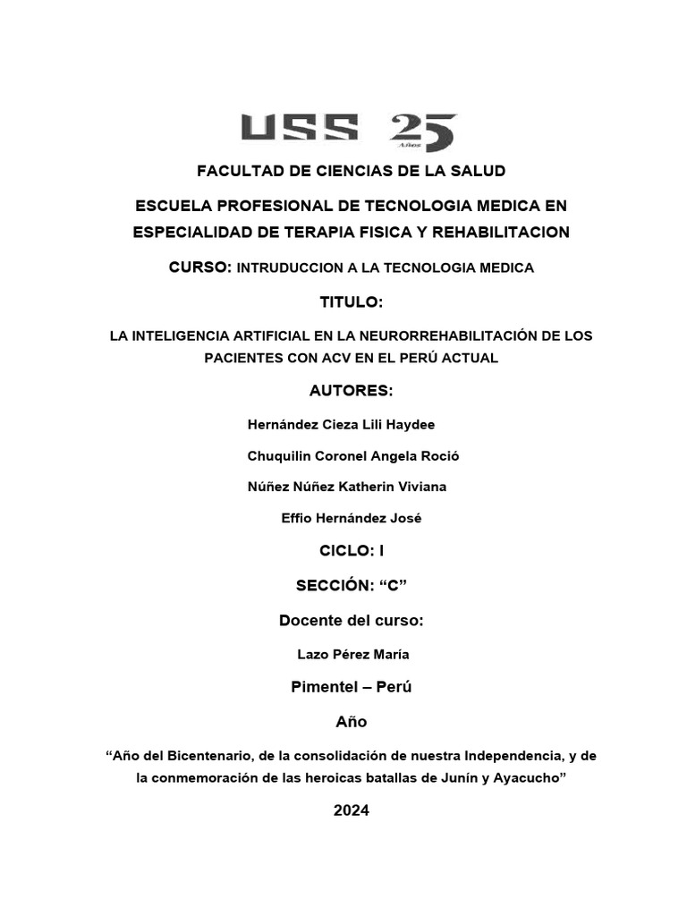 Chuquilin - Coronel - Hernández - Cieza - Núñez - Núñez - RA1 - I | PDF | Carrera | Cuidado de ...