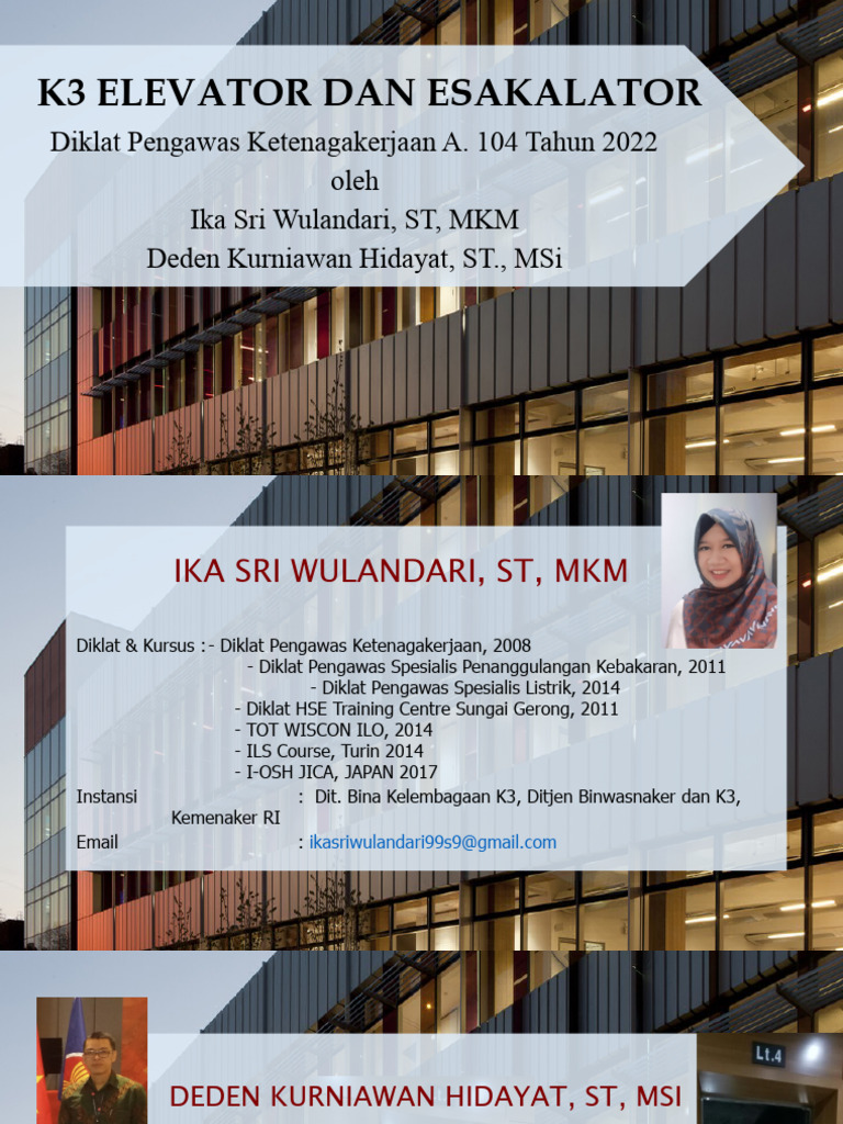 Materi Norma K3 Elevator dan Eskalator | PDF