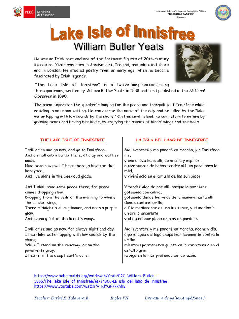 Sesion 8 Poetry Willian Butler_Robert Frost | PDF | Poetry