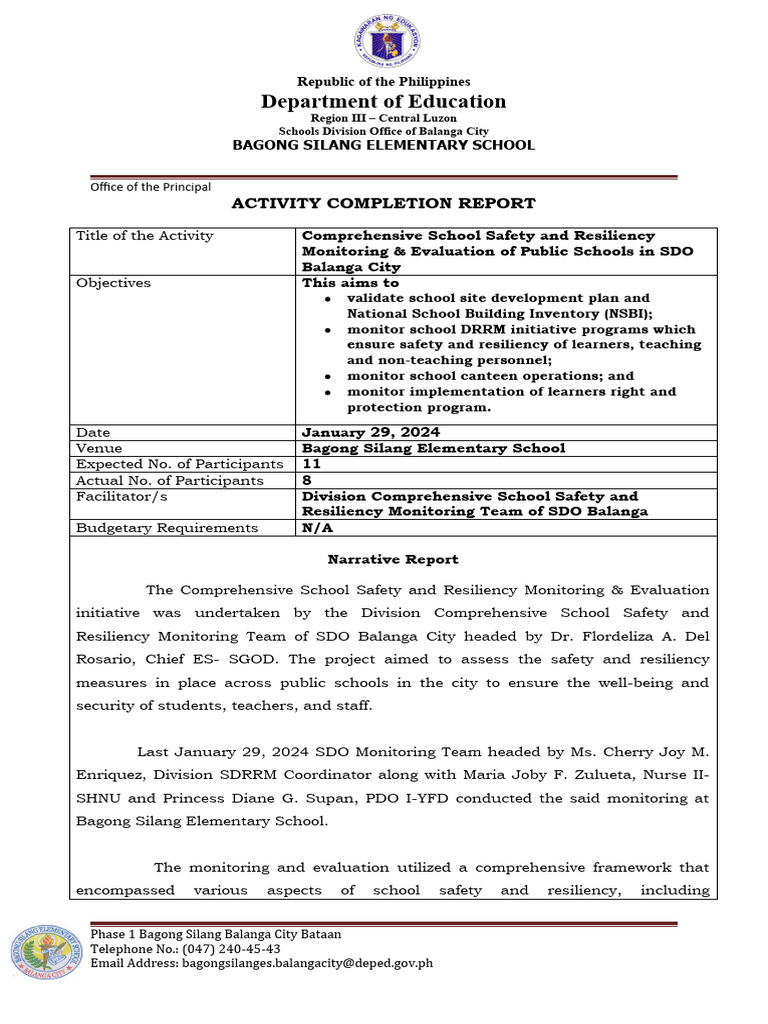 Acr-Sdrrm Monitoring-Out-Jan 2024 | PDF