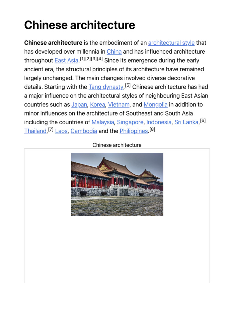 Chinese architecture | PDF