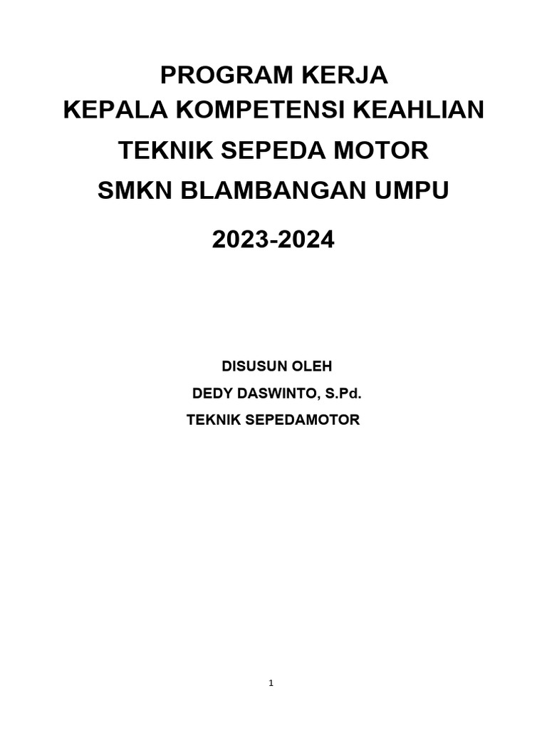 Program Kerja TSM | PDF | Bisnis | Seni