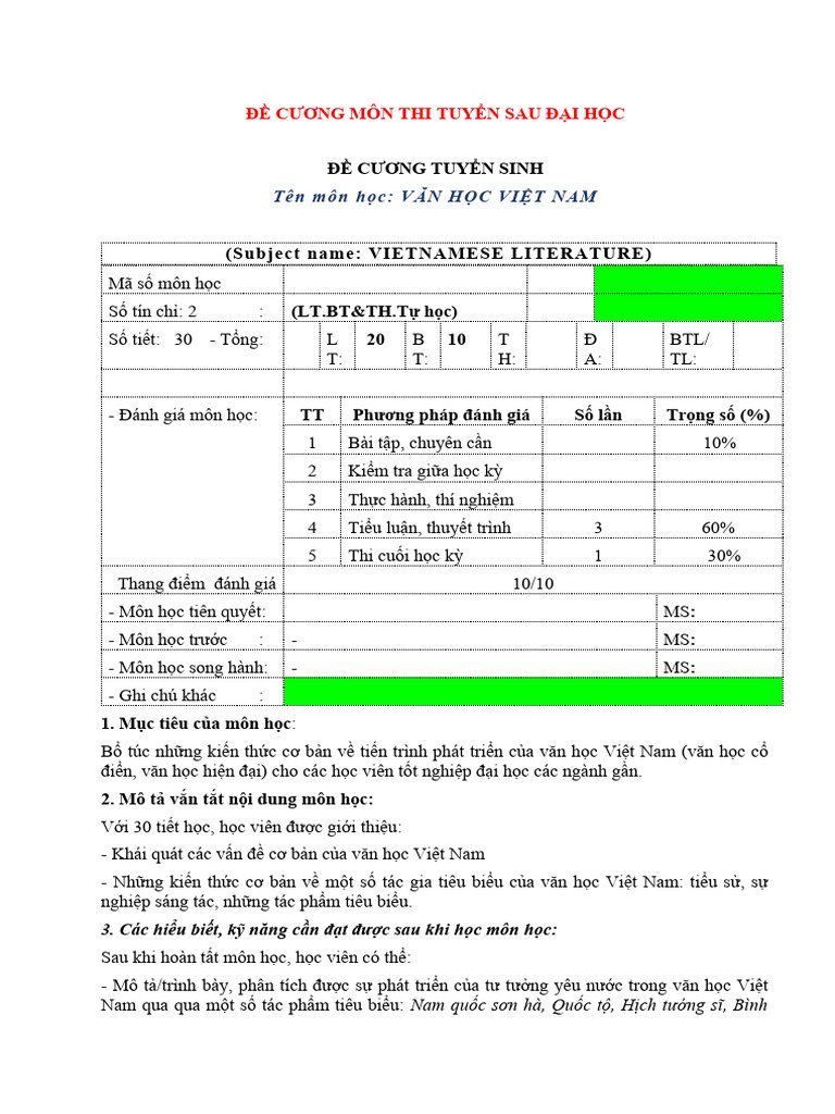 sdh_Van hoc Viet Nam | PDF
