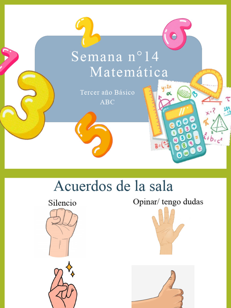 3°abc Básico - Matemática - PPT N°14 | PDF | Sustracción | Matemáticas