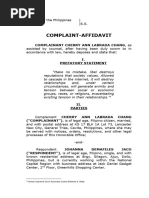 Cyber Libel Complaint Affidavit | PDF | Affidavit | Public Law