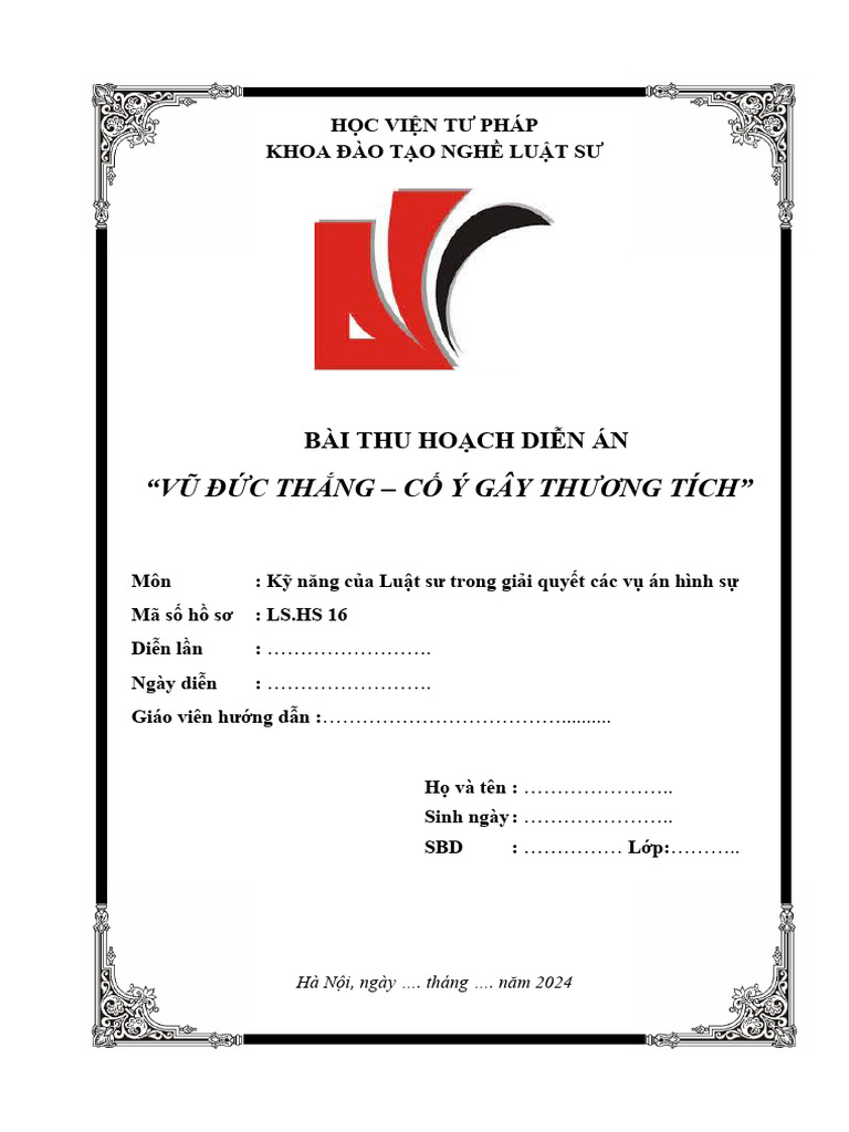 Dien An Vu Duc Thang | PDF