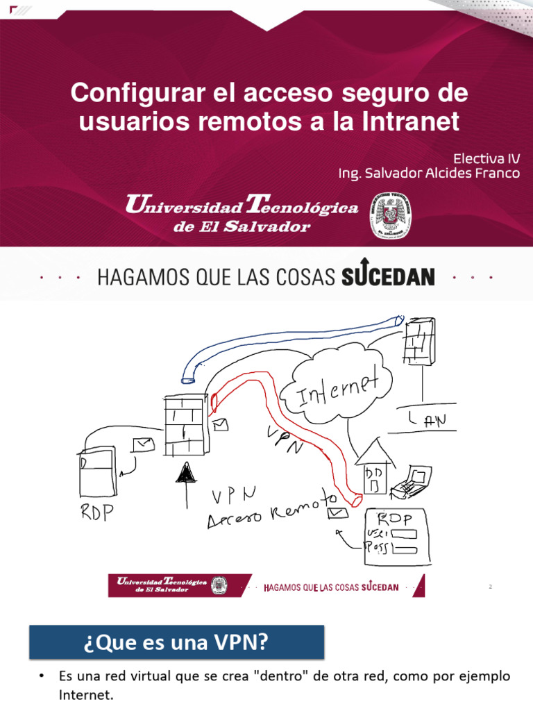 ETS4-T Configurar El Acceso Seguro de Usuarios Remotos A La Intranet | PDF | Red privada virtual ...